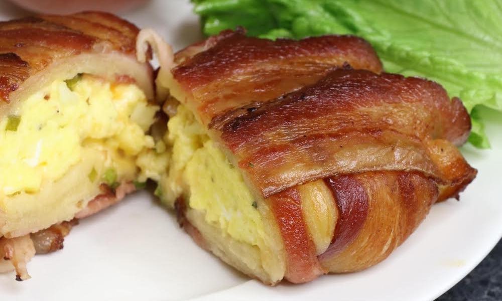 Bacon-wrapped Spring Rolls for Breakfast Recipe (with Video) | TipBuzz