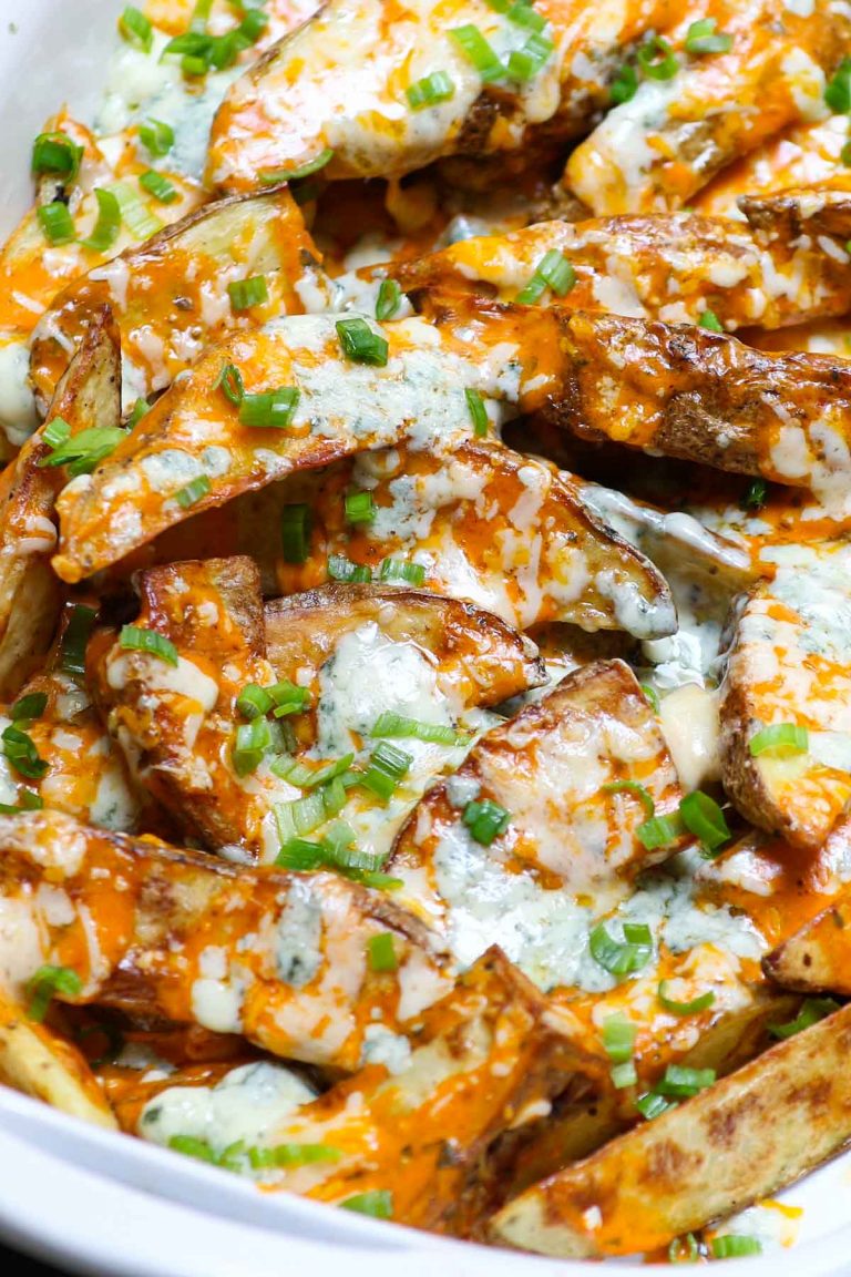 Loaded Buffalo Fries (Wingstop Buffalo Ranch Fries copycat) - TipBuzz
