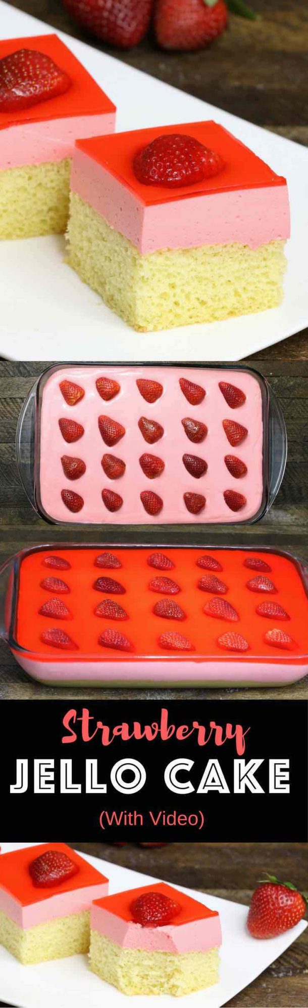 Easy Strawberry Jello Cake {Best Jello Cake Ever!} - TipBuzz