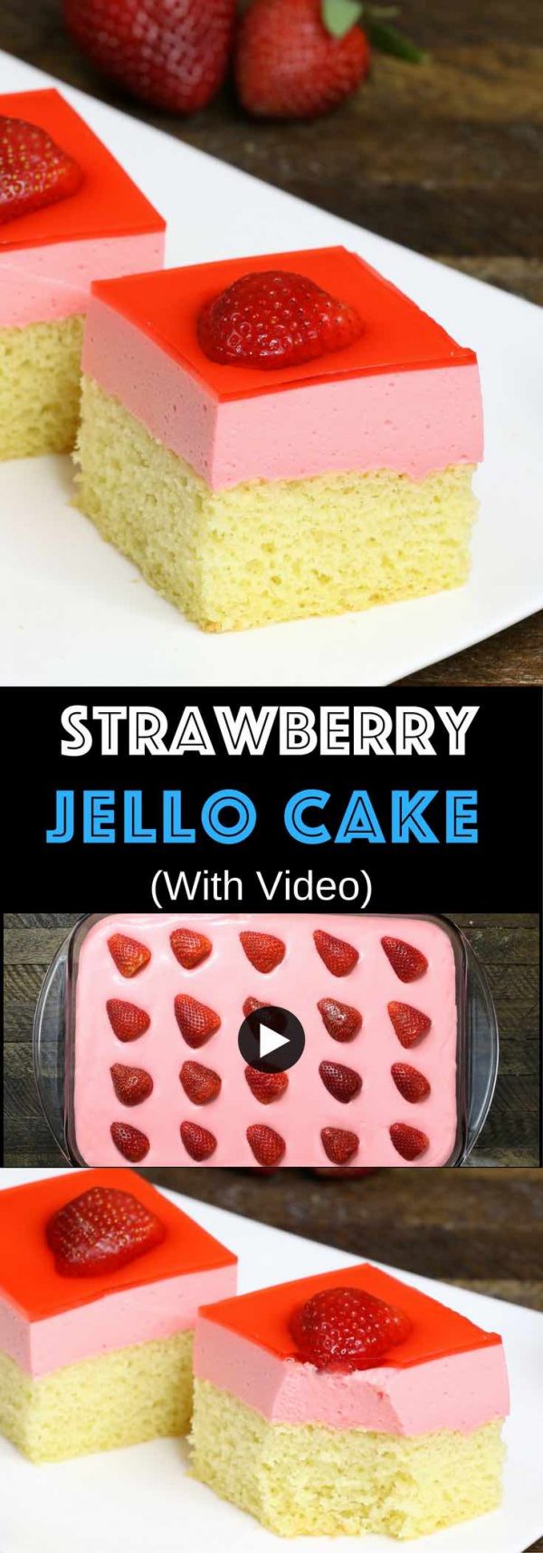 Easy Strawberry Jello Cake {Best Jello Cake Ever!} - TipBuzz