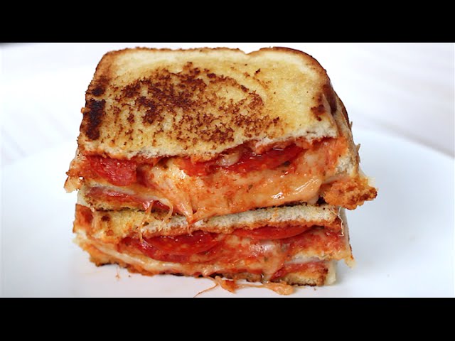 Double Decker Pizza Sandwich Recipe (with Video) | TipBuzz