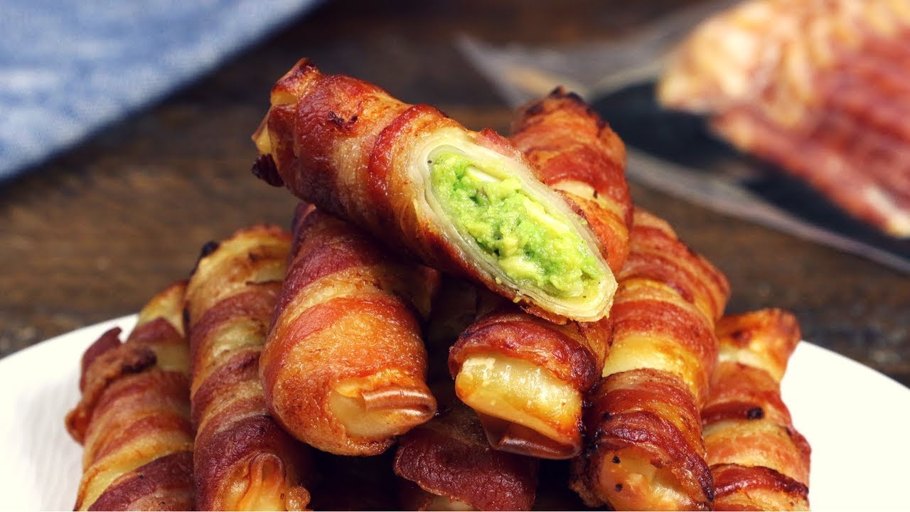 Bacon Wrapped Spring Rolls Recipe (with Video) | TipBuzz